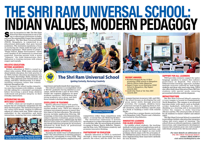 The Shri Ram Universal School in North Bengaluru | TSUS